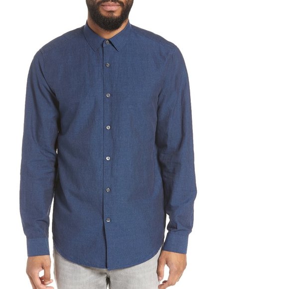Theory | Shirts | Theory Murrary Indy Regular Fit Solid Cottonlinen ...